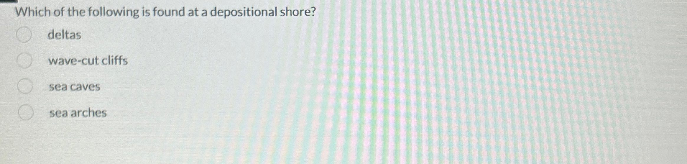 Solved Which of the following is found at a depositional | Chegg.com