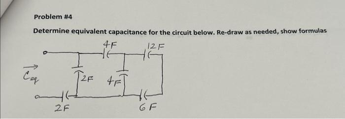 Solved Determine equivalent capacitance for the circuit | Chegg.com