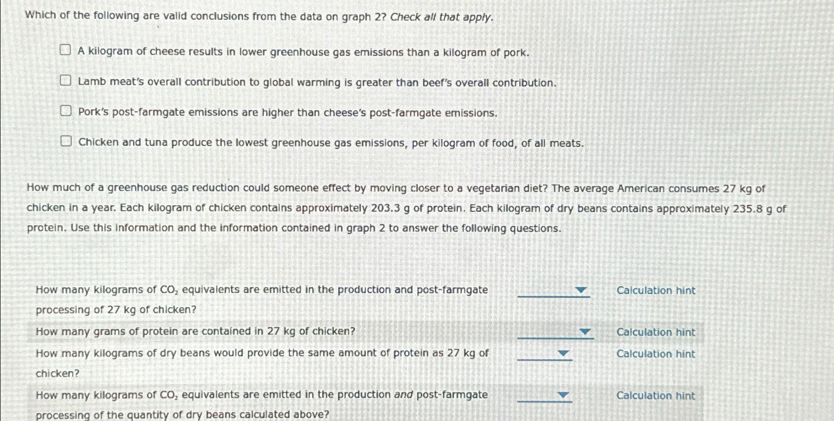 Solved Which of the following are valid conclusions from the | Chegg.com