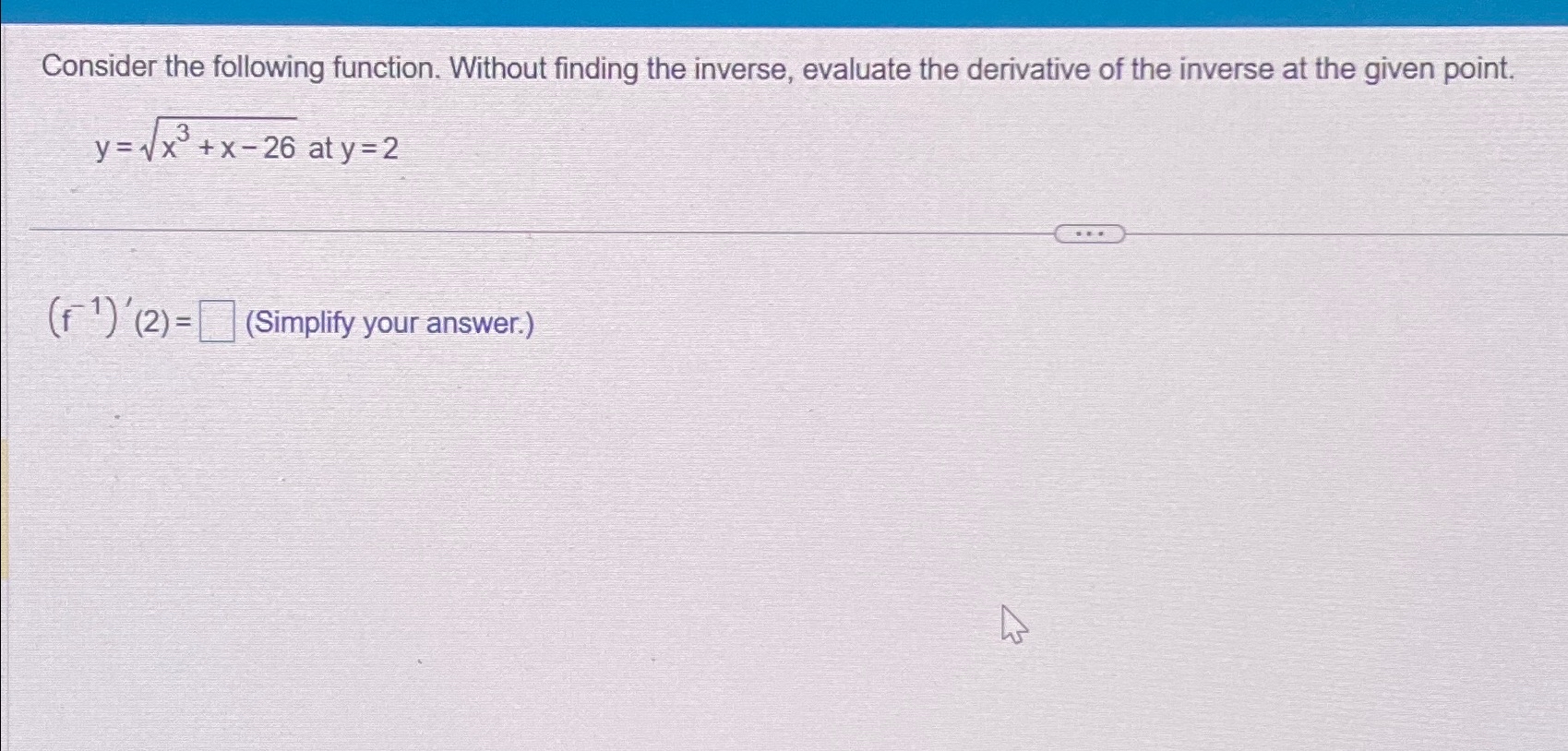 Solved Consider the following function. Without finding the | Chegg.com