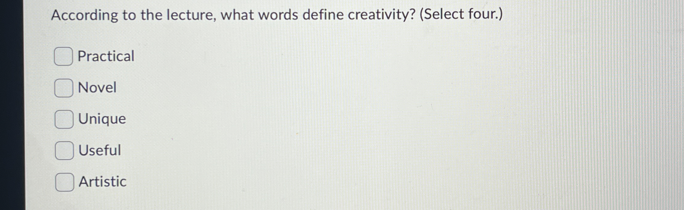 Solved According to the lecture, what words define | Chegg.com