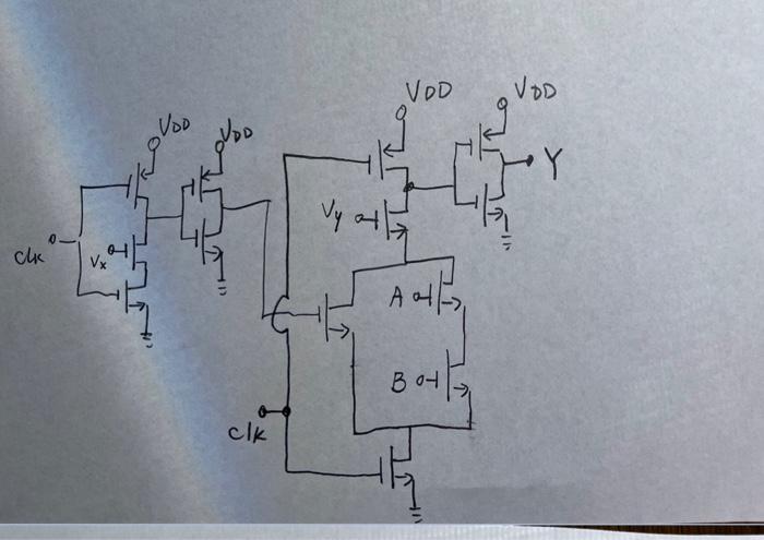 Solved what is the boolean logic of the clocked cmos circuit | Chegg.com