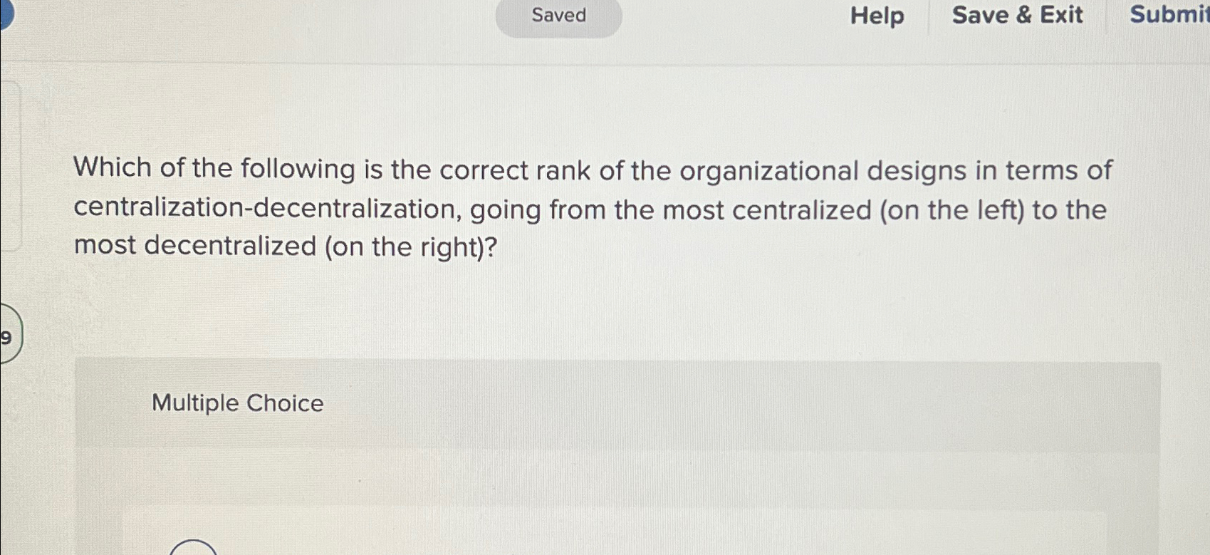 Solved SavedHelpSave & ExitSubmiWhich of the following is | Chegg.com
