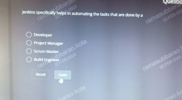 Solved Jenkins specifically helps in automating the tasks | Chegg.com