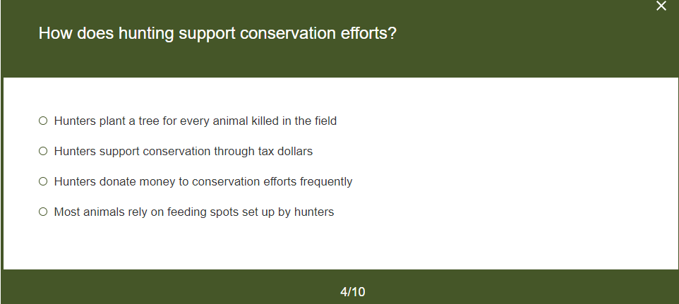 Solved How does hunting support conservation efforts?Hunters | Chegg.com