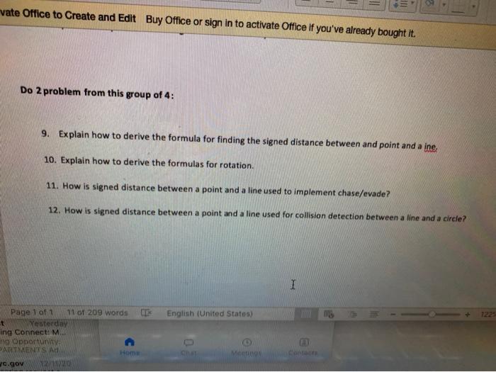 Solved vate Office to Create and Edit Buy Office or sign in | Chegg.com