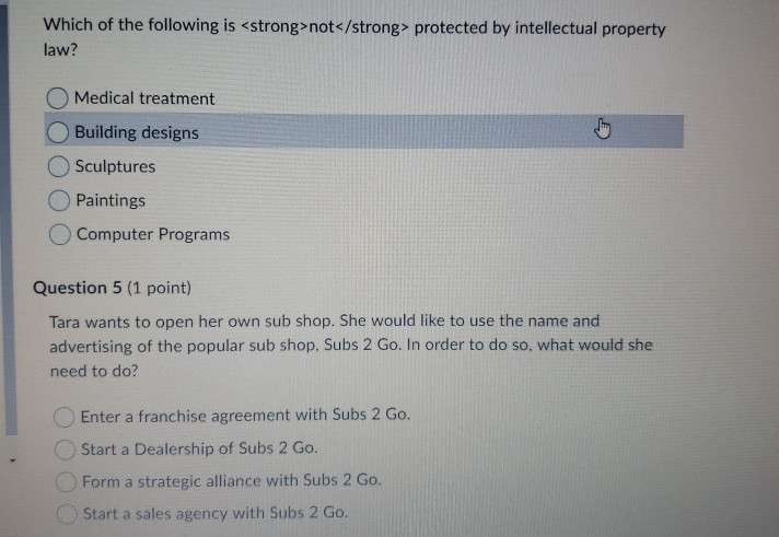 Solved Which of the following is not | Chegg.com