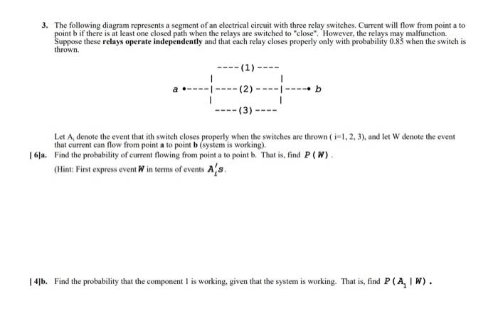 Solved 3. The following diagram represents a segment of an | Chegg.com