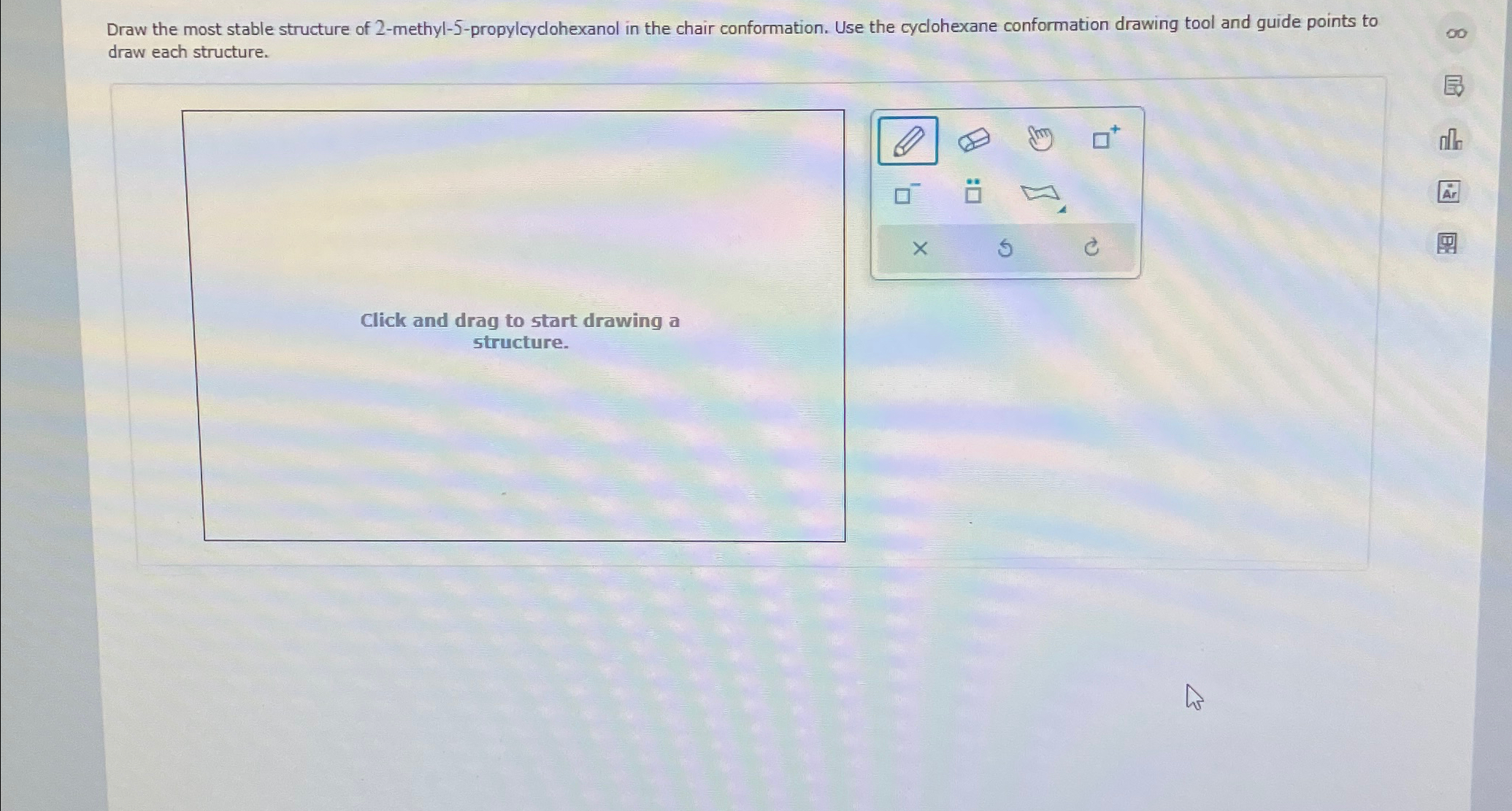 Solved Draw the most stable structure of | Chegg.com