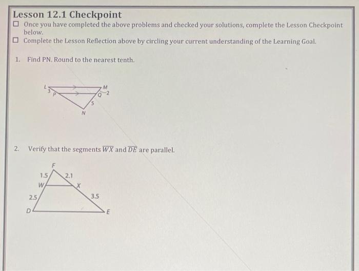 Solved Lesson 12.1 Checkpoint Once you have completed the | Chegg.com