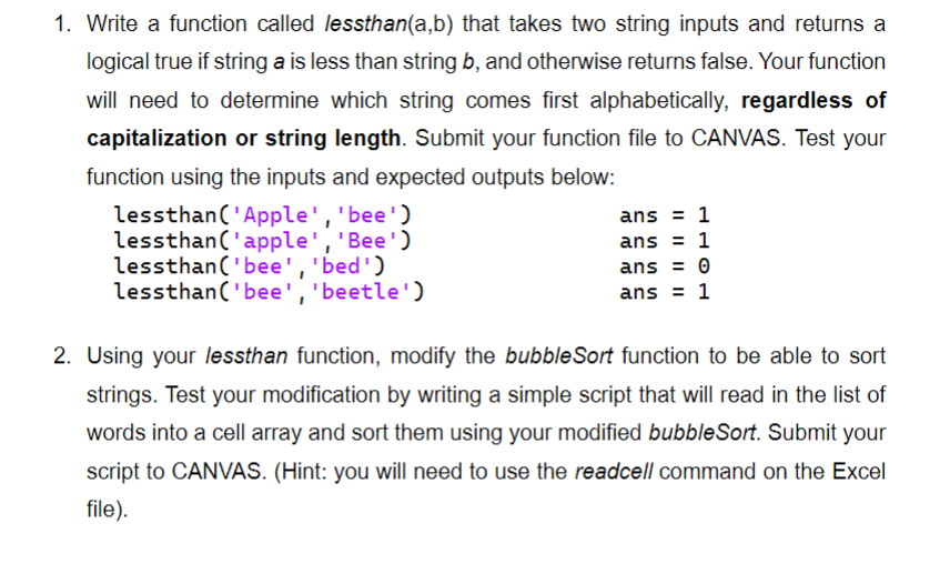 Solved Could you do it in MATLAB please. ﻿Write a function | Chegg.com