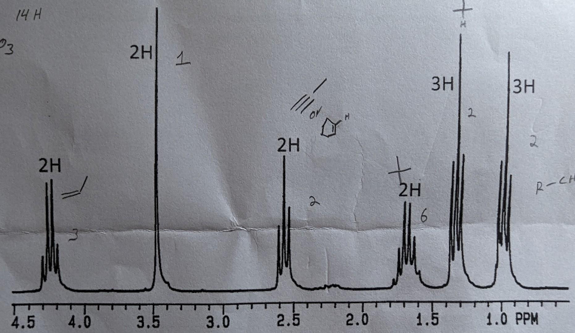 Solved For the formula C8H14O3 Propose a molecule and give | Chegg.com