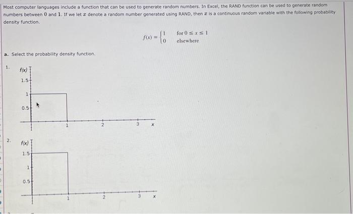 Solved Most computer languages include a function that can | Chegg.com