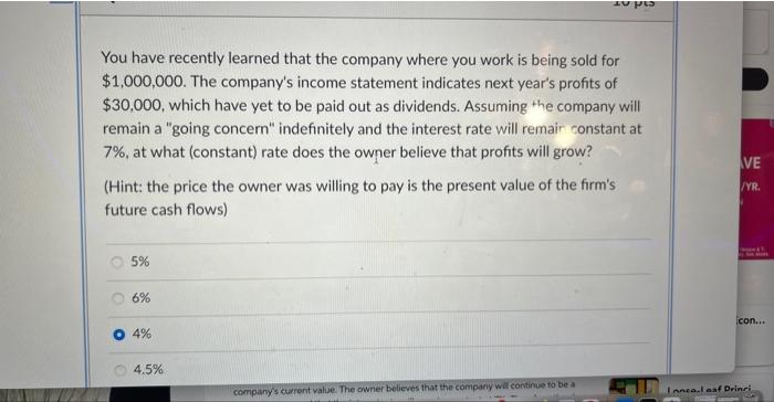 Solved You have recently learned that the company where you | Chegg.com