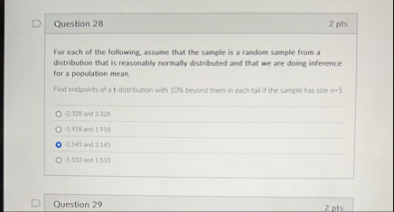 Solved Question 282 ﻿ptsFor each of the following. assume | Chegg.com