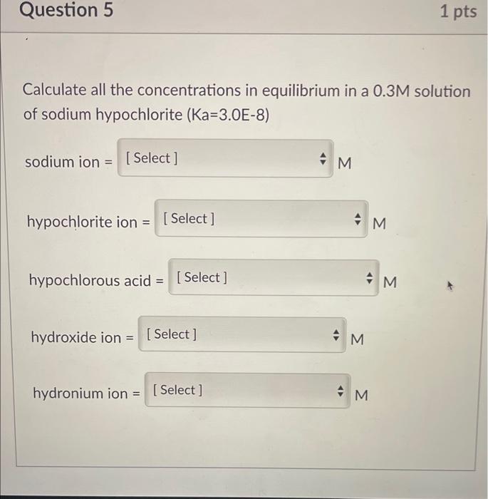 Calculate all the concentrations in equilibrium in a | Chegg.com