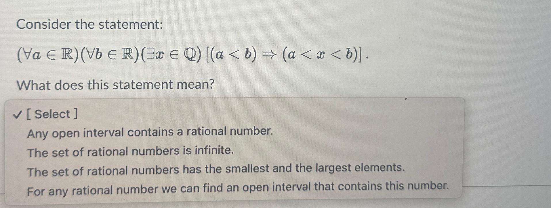 Solved Consider the statement: | Chegg.com