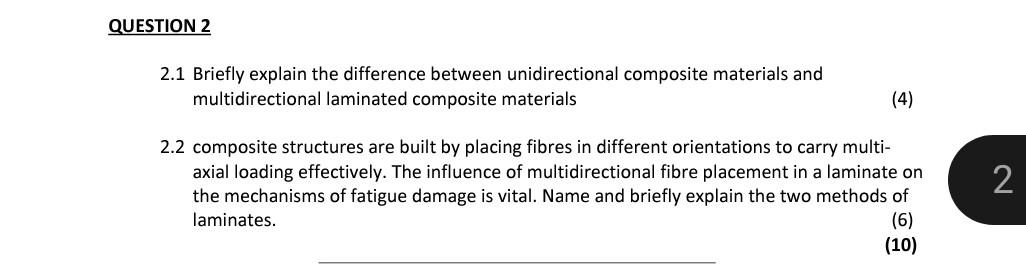 Solved 2.1 Briefly explain the difference between | Chegg.com