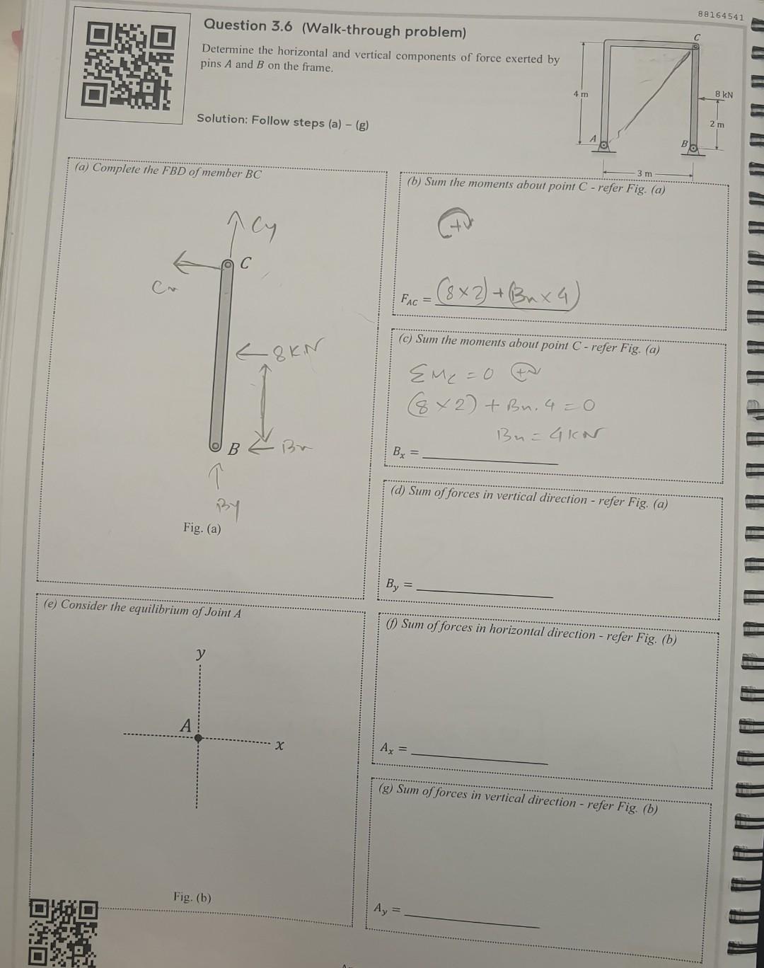 Solved Question 3.6 (Walk-through problem) Determine the | Chegg.com