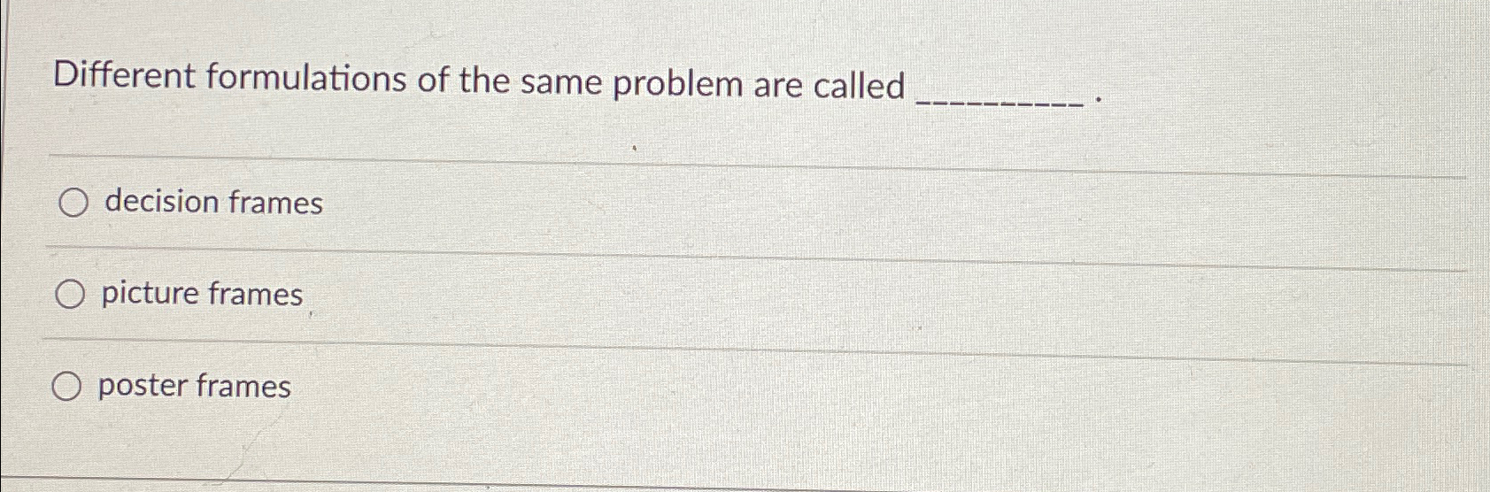 Solved Different formulations of the same problem are | Chegg.com