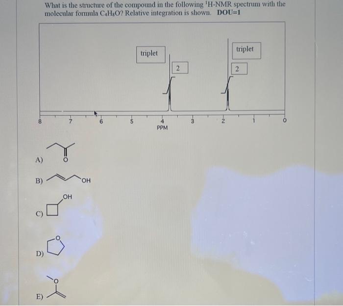 Solved What is the structure of the compound in the | Chegg.com