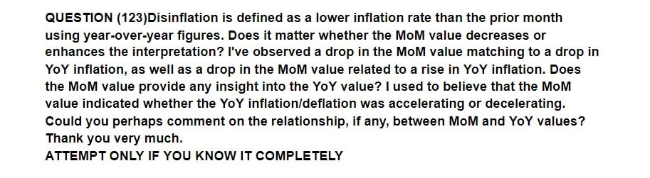 Solved QUESTION (123)Disinflation is defined as a lower | Chegg.com