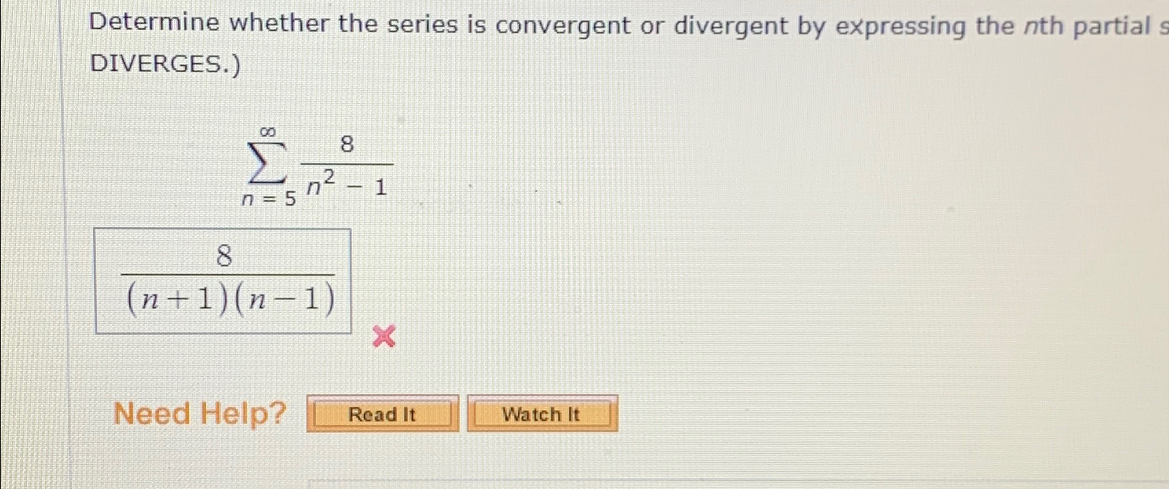 Solved Determine whether the series is convergent or | Chegg.com