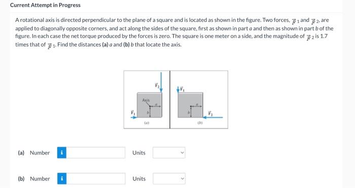 Solved A rotational axis is directed perpendicular to the | Chegg.com
