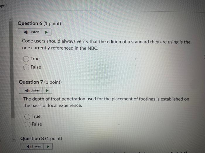 Solved The National Building Code of Canada is typically | Chegg.com