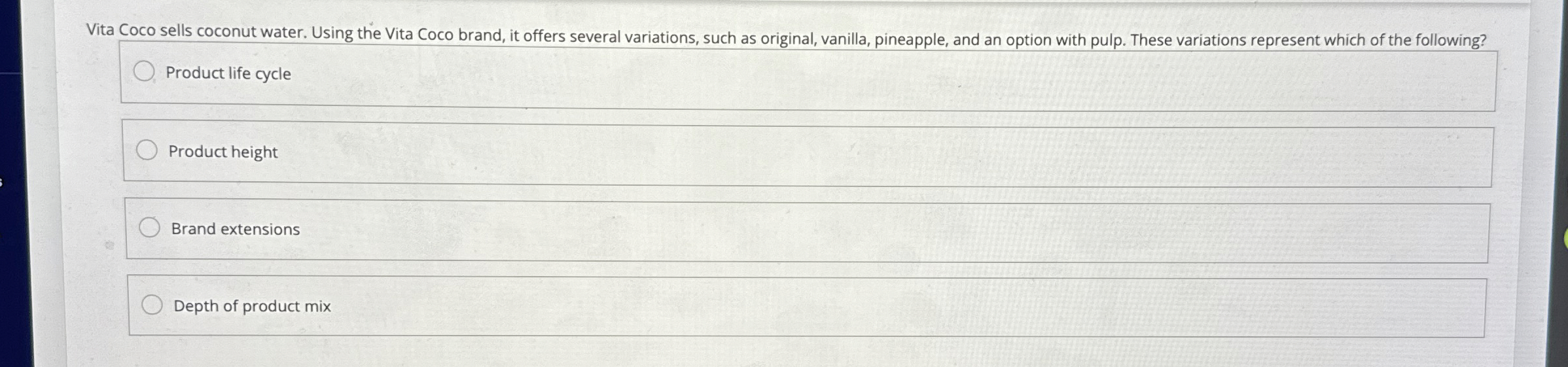 Solved Vita Coco sells coconut water. Using the Vita Coco | Chegg.com