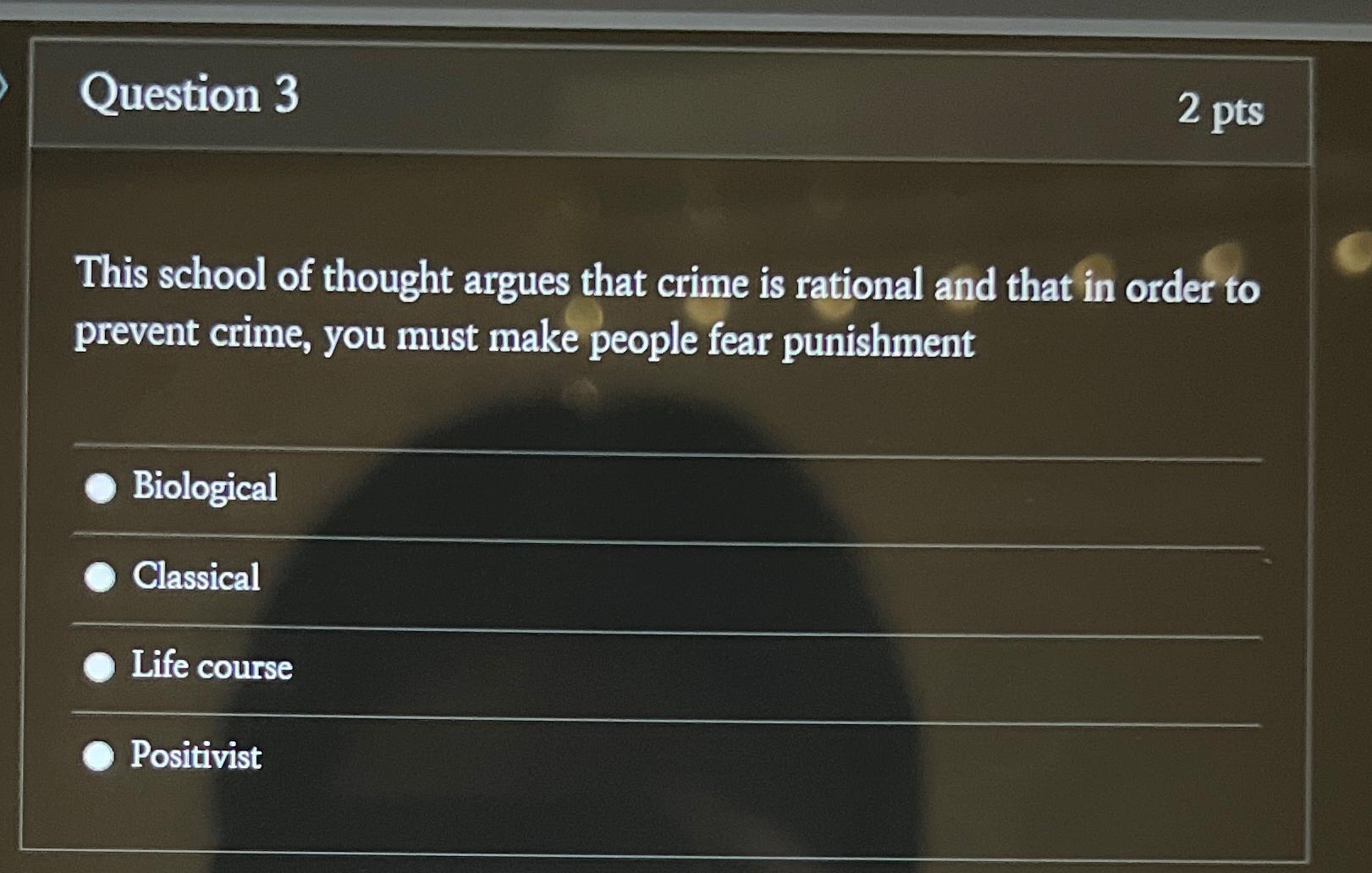 Solved Question 32 ﻿ptsThis school of thought argues that | Chegg.com