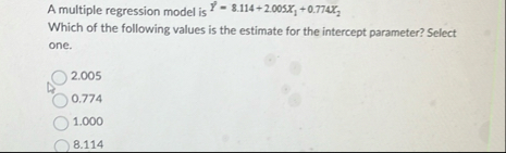 Solved A multiple regression model is | Chegg.com