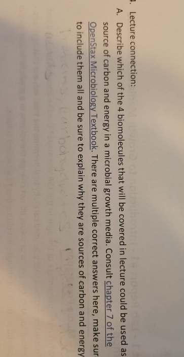 Solved Lecture connection:A. ﻿Describe which of the 4 | Chegg.com