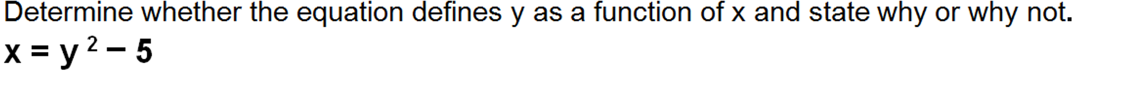 Solved Determine whether the equation defines y ﻿as a | Chegg.com