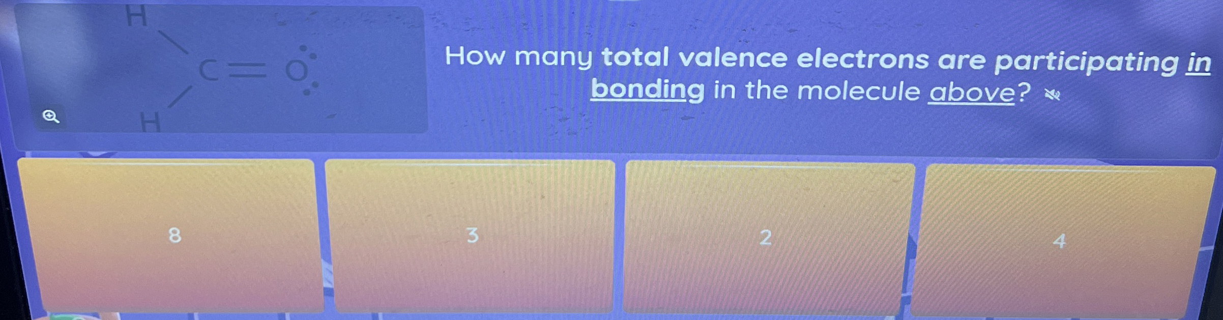 Solved How many total valence electrons are participating in | Chegg.com