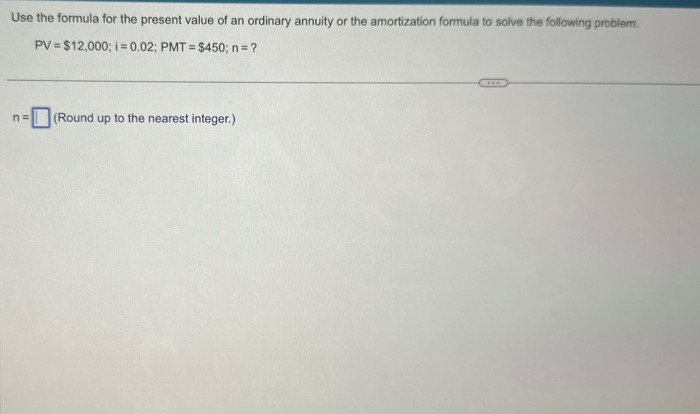 Solved Use the formula for the present value of an ordinary | Chegg.com