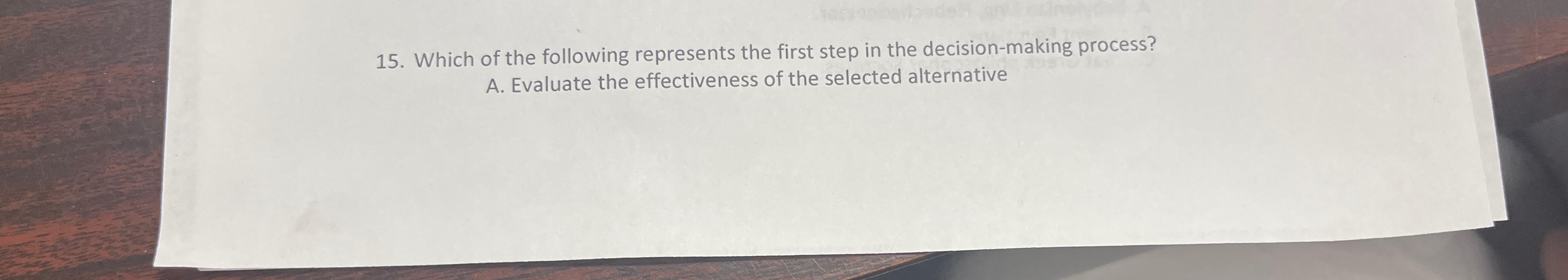 Solved Which of the following represents the first step in | Chegg.com