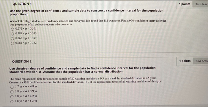 Solved 1 points Save Answ QUESTION 1 Use the given degree of | Chegg.com