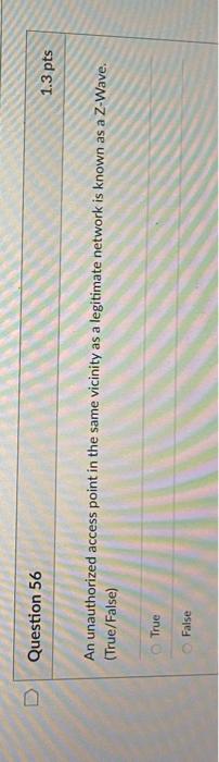 Solved An unauthorized access point in the same vicinity as | Chegg.com