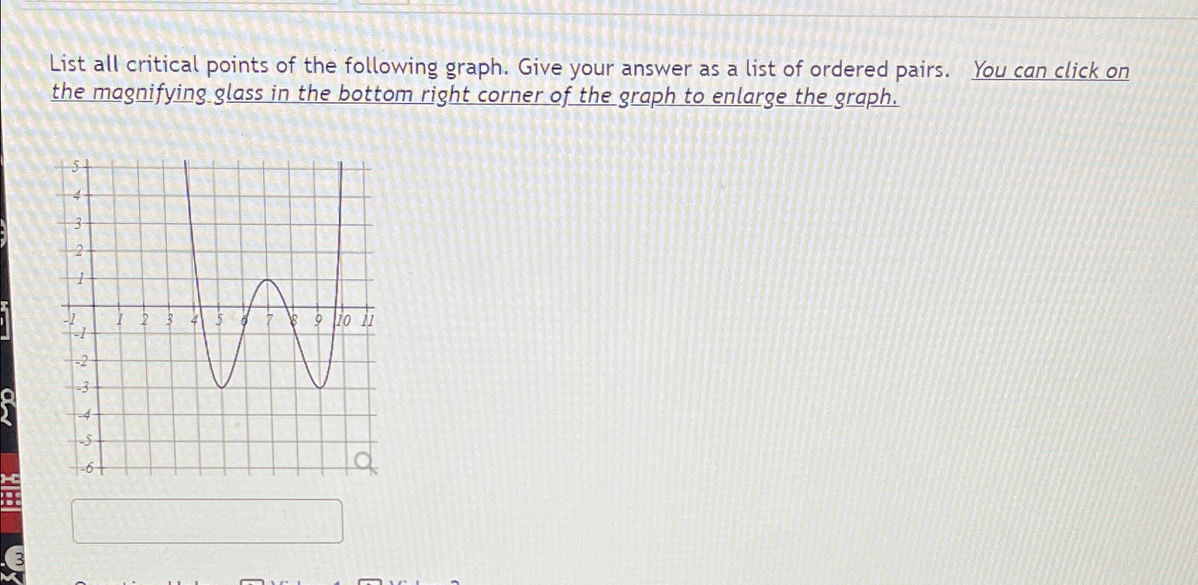 Solved List all critical points of the following graph. Give | Chegg.com