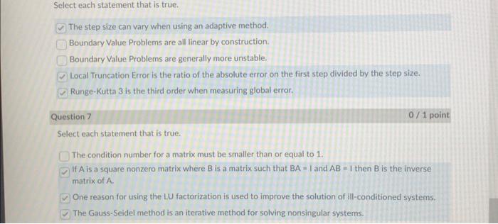 Solved Select each statement that is true. The step size can | Chegg.com