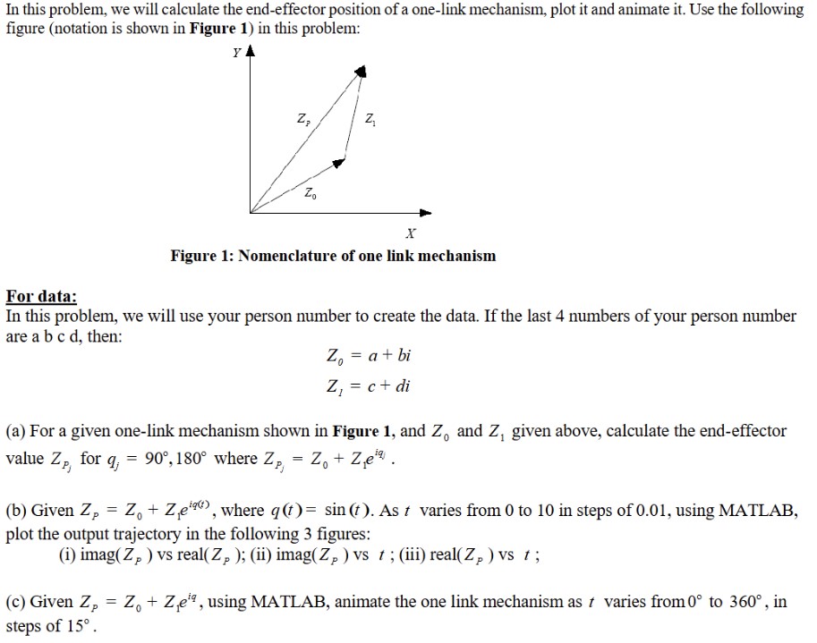 Solved In ﻿this problem, we ﻿will calculate the end-effector | Chegg.com