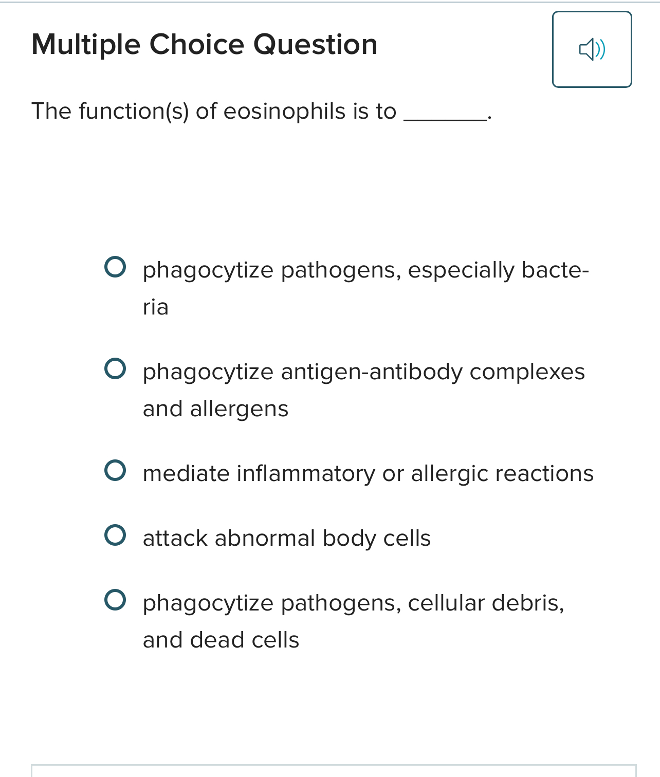 Solved Multiple Choice QuestionThe function(s) ﻿of | Chegg.com