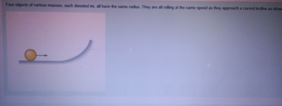 Four objects of various masses, each denoted m, ﻿al | Chegg.com