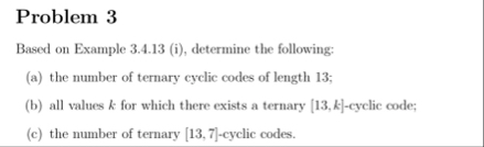 Solved Problem 3Based on Example 3.4.13 (i), ﻿determine the | Chegg.com