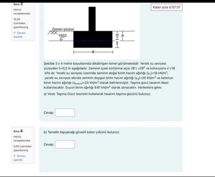 Solved In the figure, a rectangular foundation with | Chegg.com