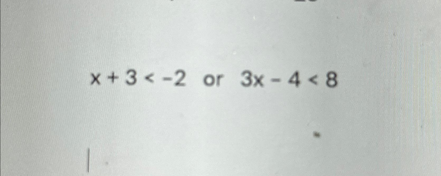 Solved x+3