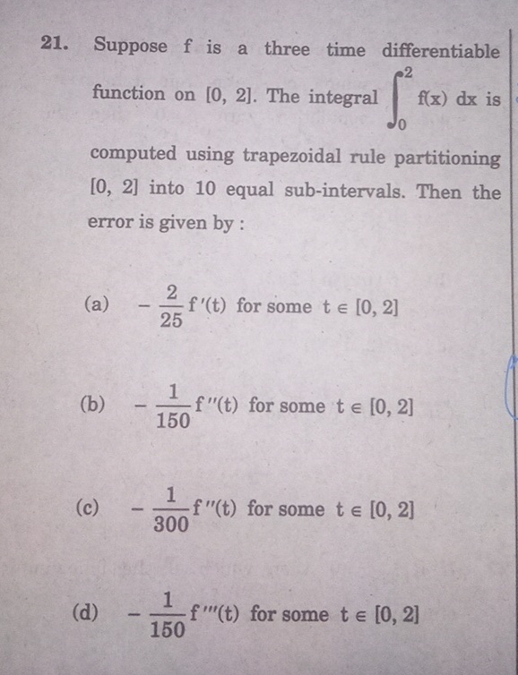 Solved Suppose f ﻿is a three time differentiable function on | Chegg.com