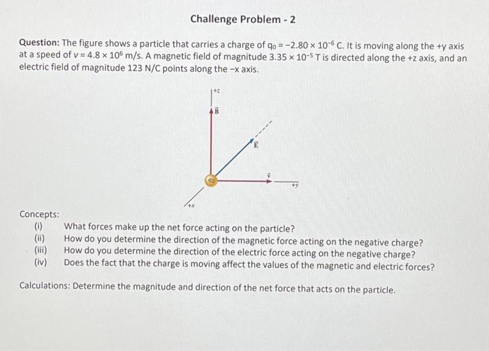 Solved Challenge Problem - 2 Question: The figure shows a | Chegg.com