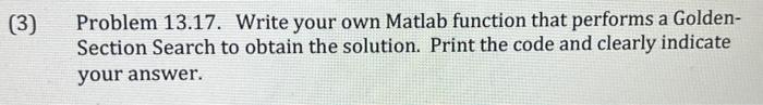Solved Problem 13 17 Write Your Own Matlab Function That